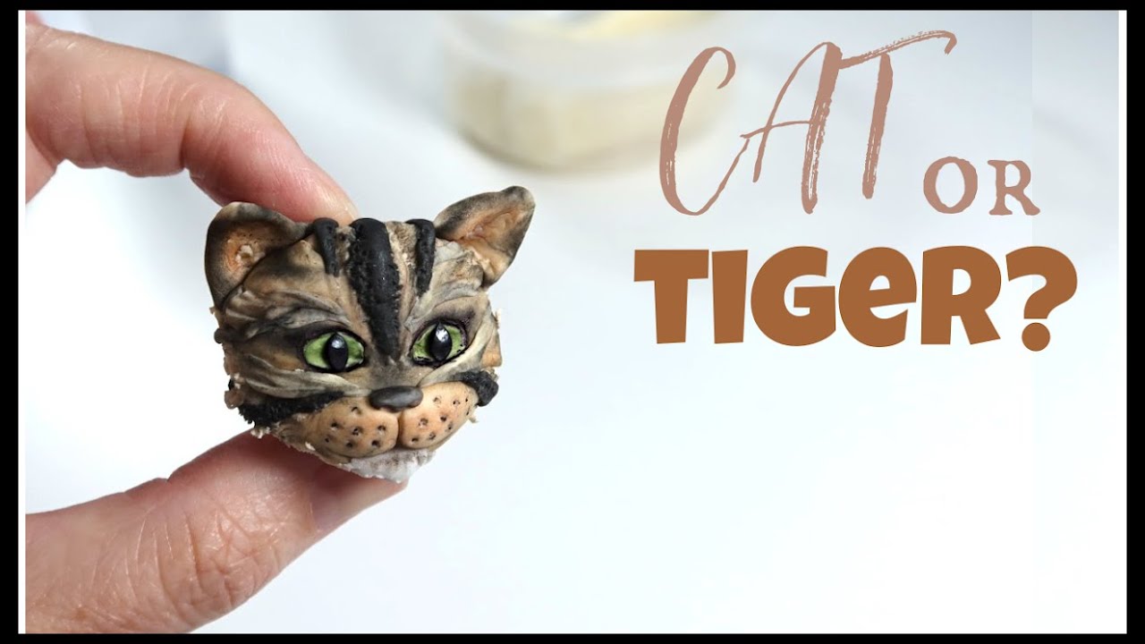 Fondant cat face tutorial | Detailed - YouTube