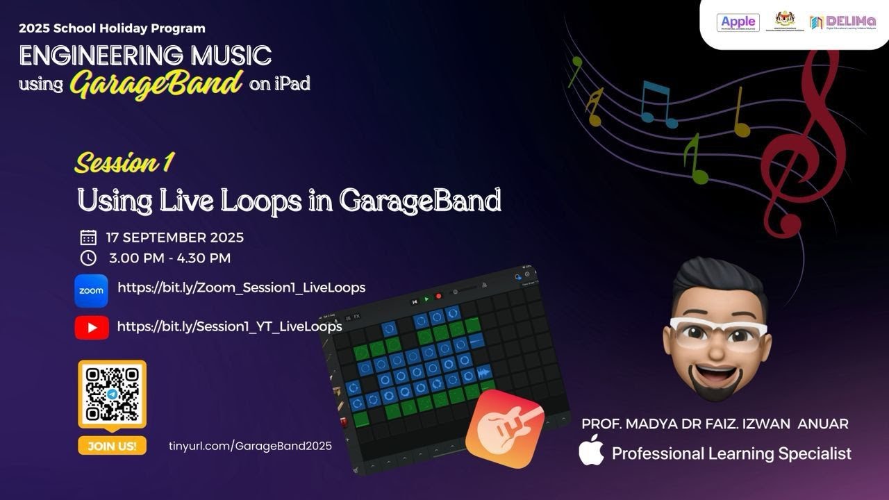 Session 1 : Using Live Loops in GarageBand by Dr Faiz - YouTube