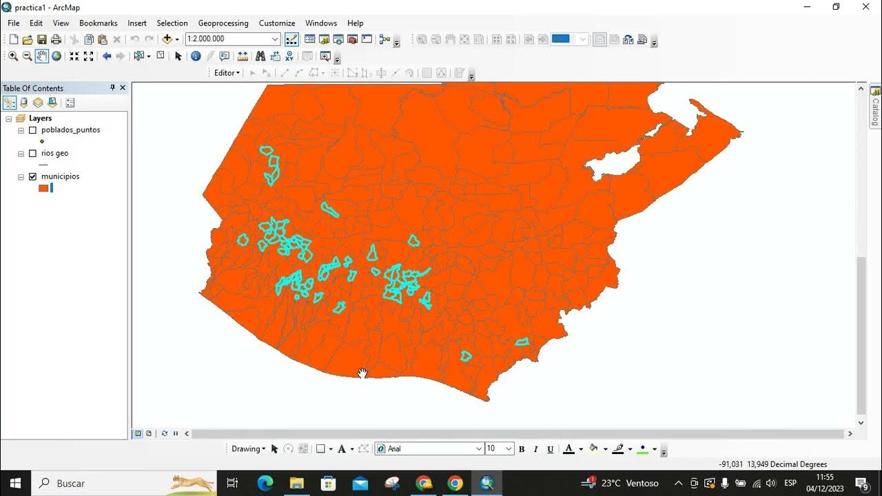 Practica 2. Introducción a Arcmap 10.8.2 - YouTube