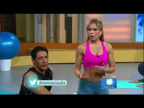 Claudia Molina 2012/07/10 Workout on ¡Despierta América! HD
