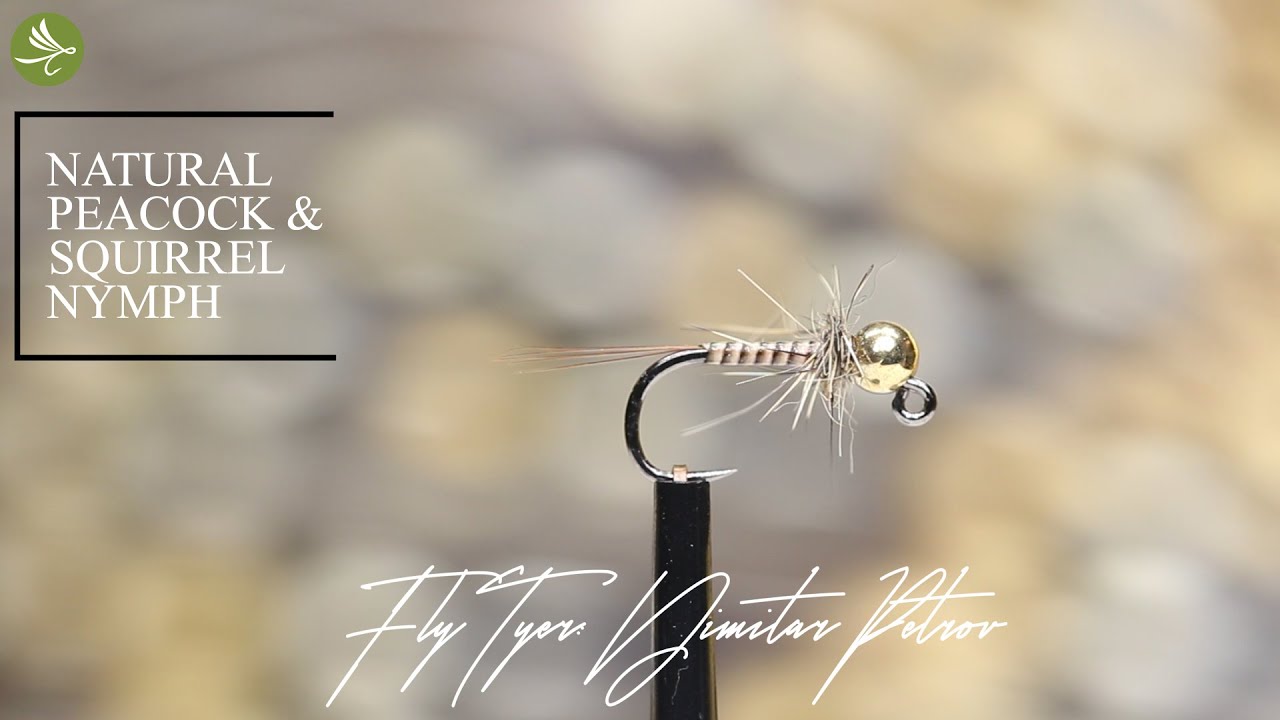 Natural Peacock Quill & Squirrel Nymph - YouTube