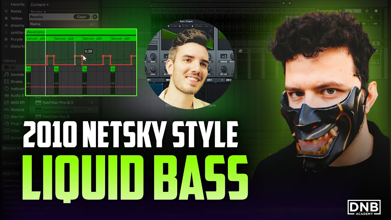 How To Make A Classic 2010 Netsky Style Liquid DNB Bass - YouTube