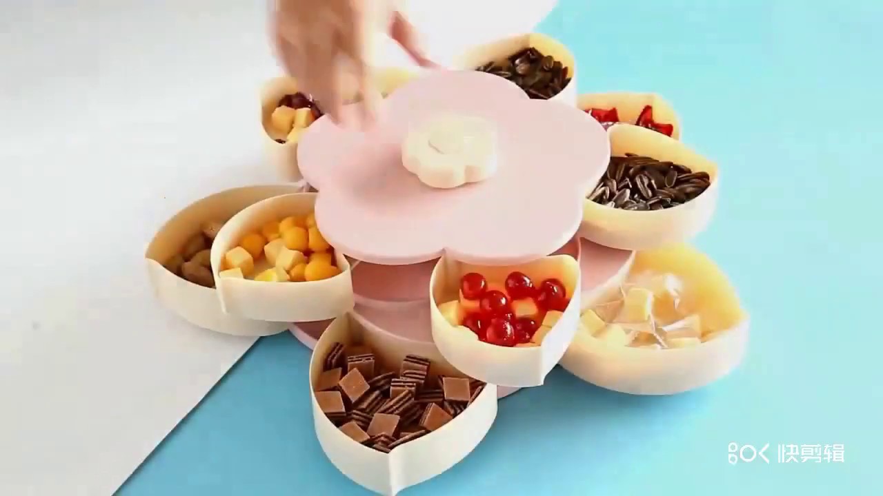 Flower Snack Box Rotating Box - YouTube