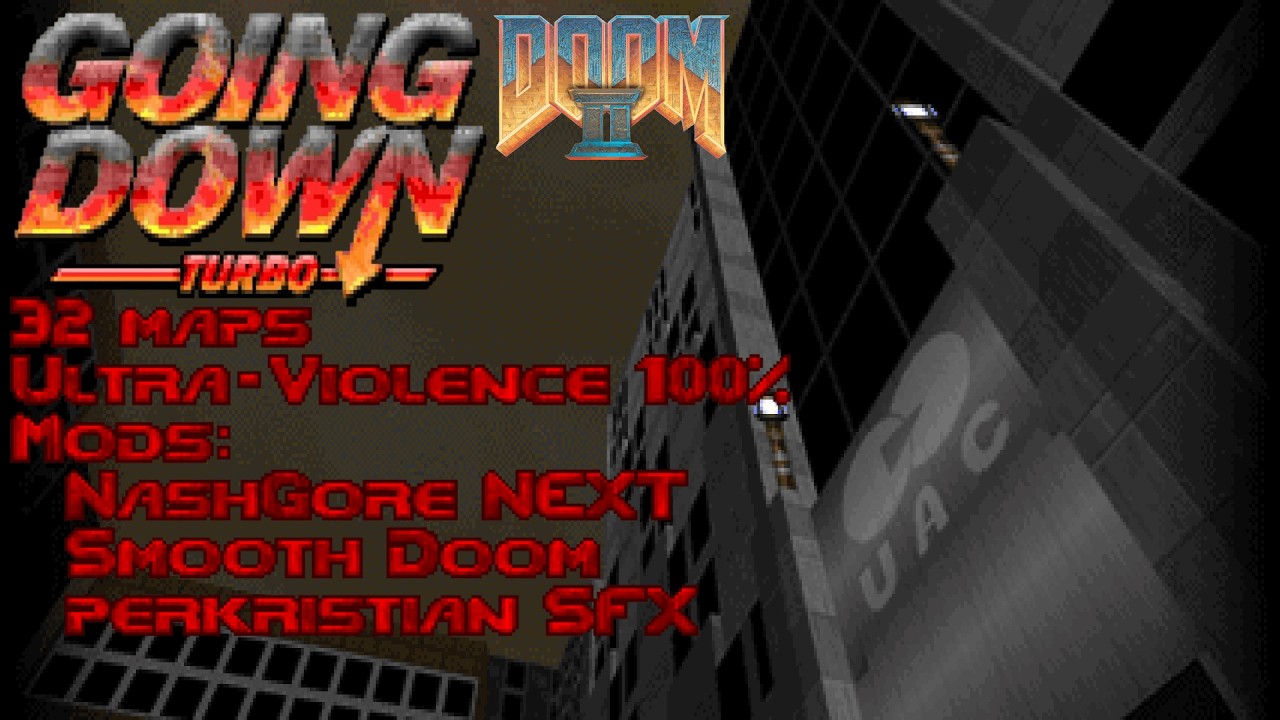 DOOM 2: Going Down Turbo megawad playthrough 4K Ultra-Violence 100% ...