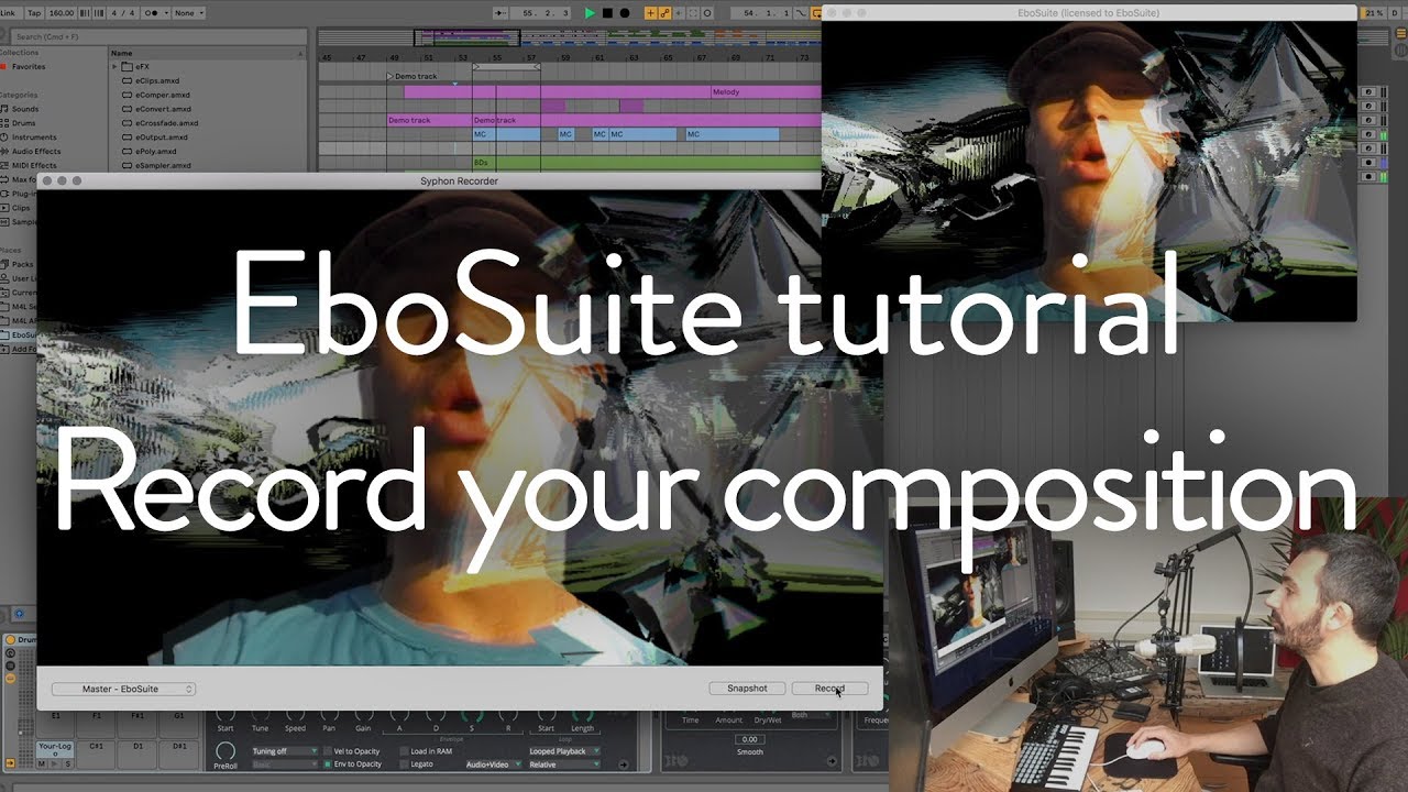 EboSuite tutorial - Record your composition - YouTube