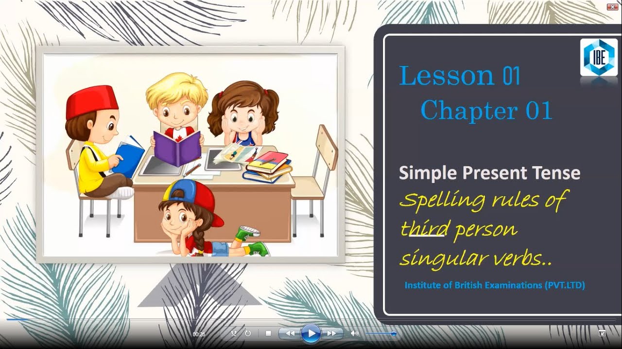 Simple Present Tense, Lesson 01 - Chapter 01 - YouTube
