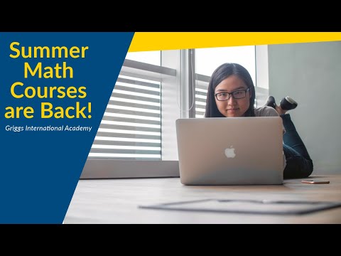 Summer Math Courses are Back! – Griggs Synchronous Math Courses - YouTube