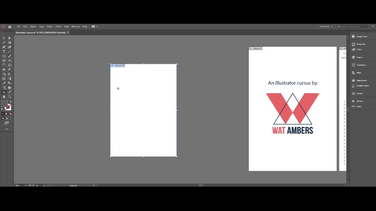 An introduction to the interface of illustrator in Adobe Illustrator ...