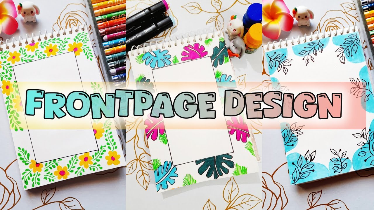 3 Beautiful Page Border DesignTitlePage🍁🍃⚘️ | Assignment Front Page ️ ...