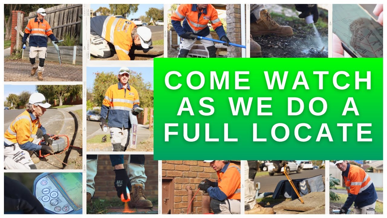 Locating all the underground services at your standard residential ...