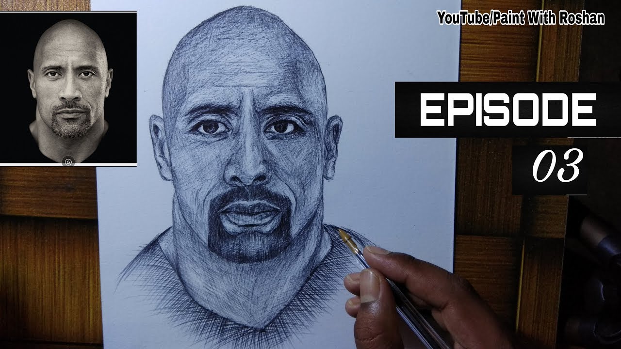 SIMPLE & EASY TECHNIQUE TO DRAW FACE USING BALL PEN | PEN DRAWING ...