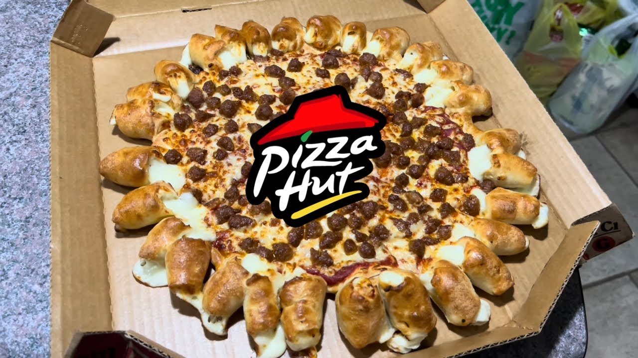 Pizza Hut NEW Cheesy bite pizza with ranch flight reviewed - YouTube