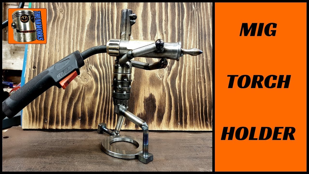 Mig torch holder - YouTube