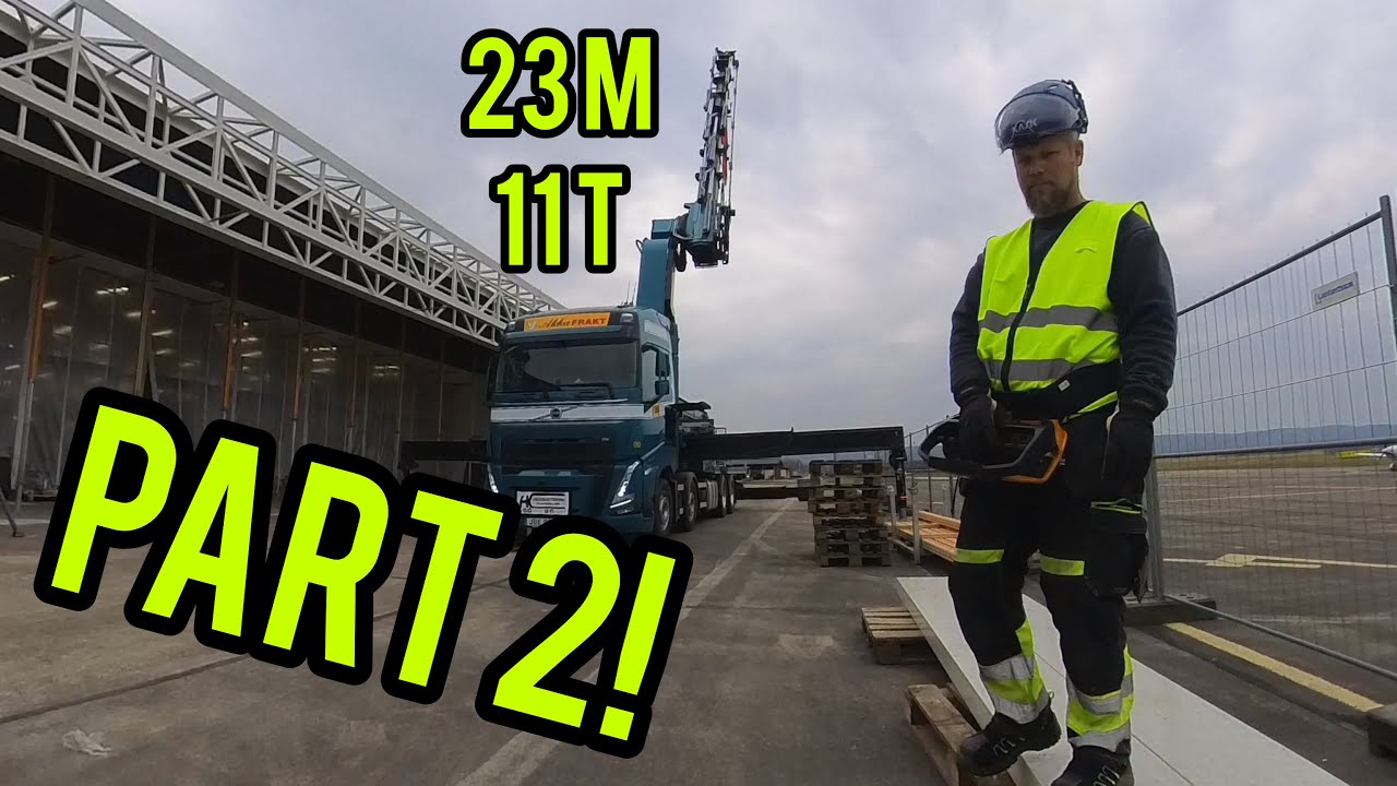 Assembly of the 11 ton trellis frame! - YouTube