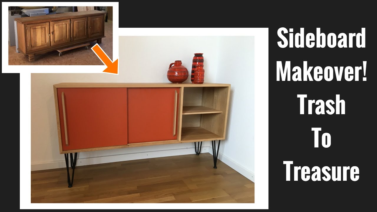 DIY: Sideboard Makeover from Trash to Treasure. Upcycling Furniture ...