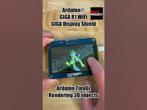 TinyGL, Rendering 3d objects in Arduino GIGA Display Bundle #arduino #ThatProject - YouTube