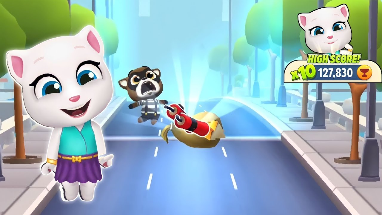 Funny Game!! Talking Neon Angela Gold Run* NEW UPDATE (iOS Android ...