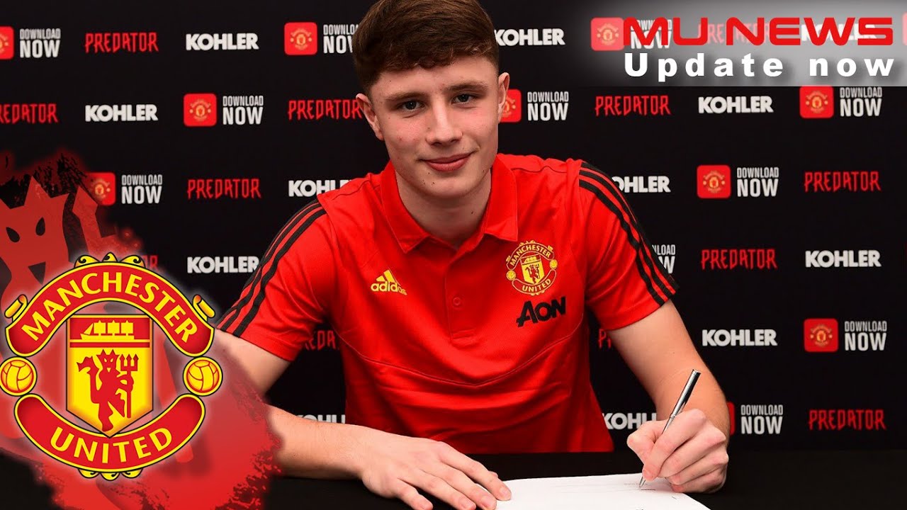 WILL FISH SIGNS FIRST PRO MAN UNITED CONTRACT - YouTube