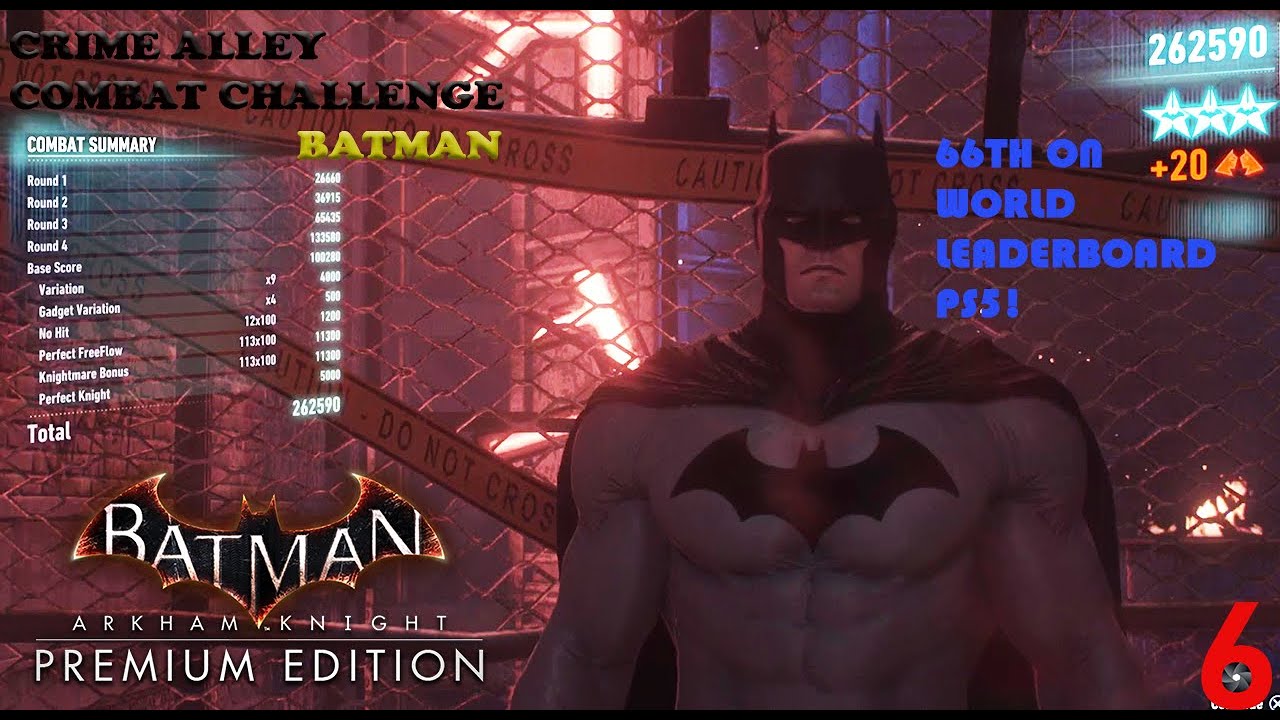 Batman Arkham Knight - Crime Alley Combat Challenge Map (Batman) - YouTube