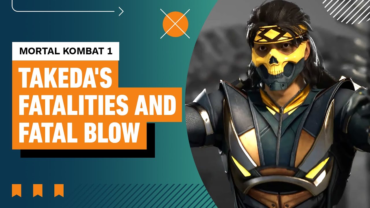Mortal Kombat 1 - Takeda's Fatalities and Fatal Blow (4K) - YouTube