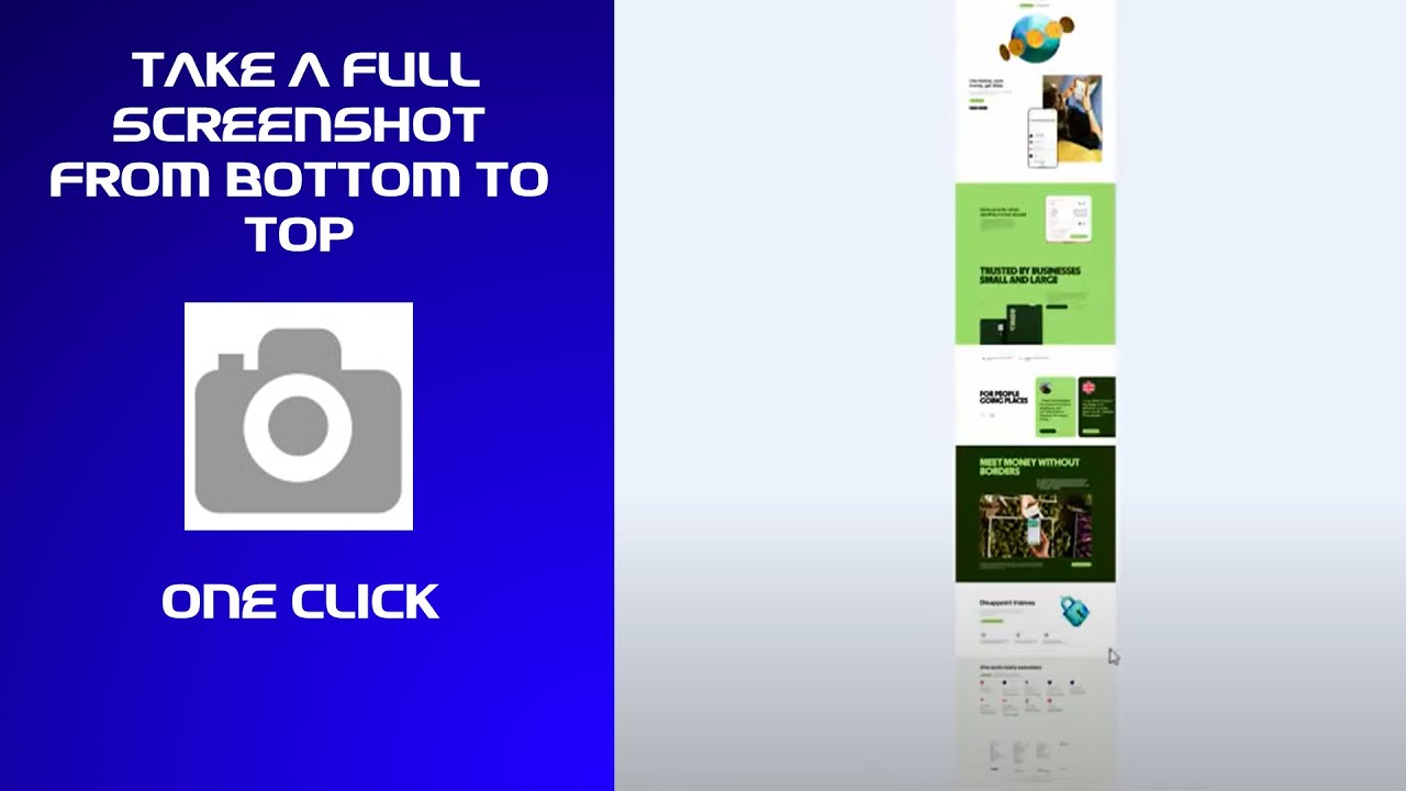How to take a full screenshot from bottom to top - YouTube