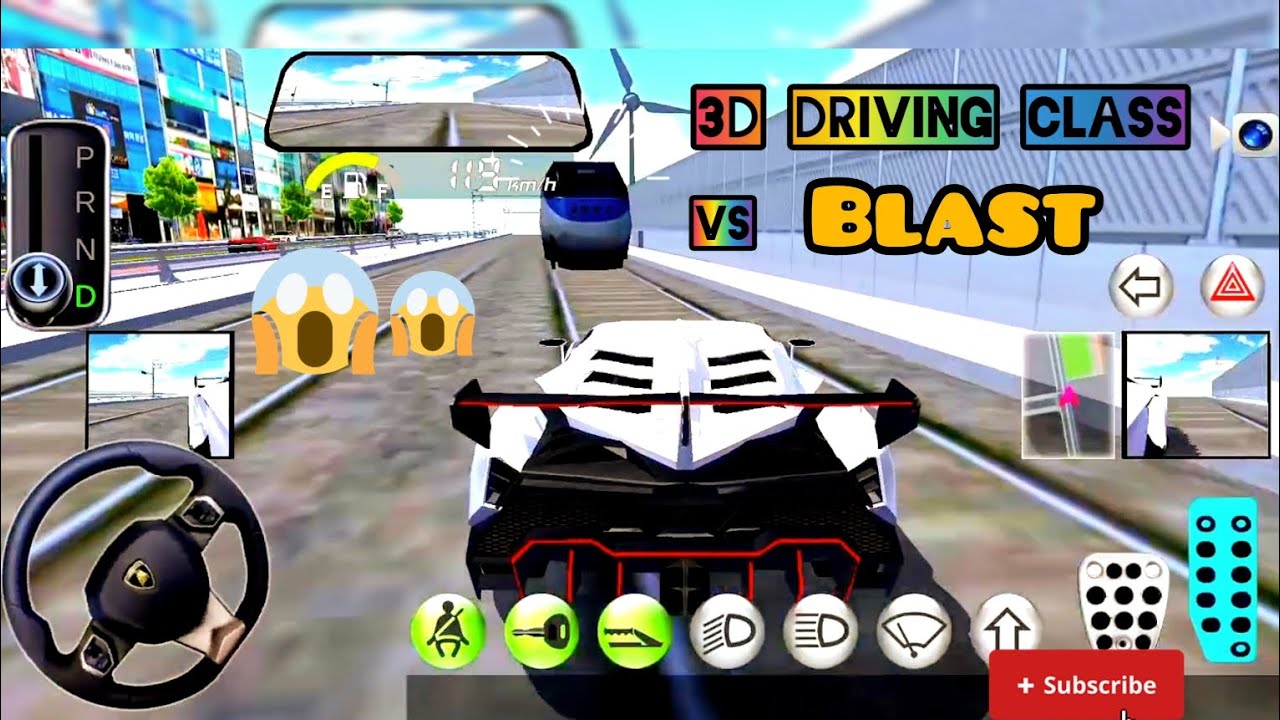 3D DRIVING CLASS - METRO VS LAMBORGHINI SPEED TEST ... - YouTube