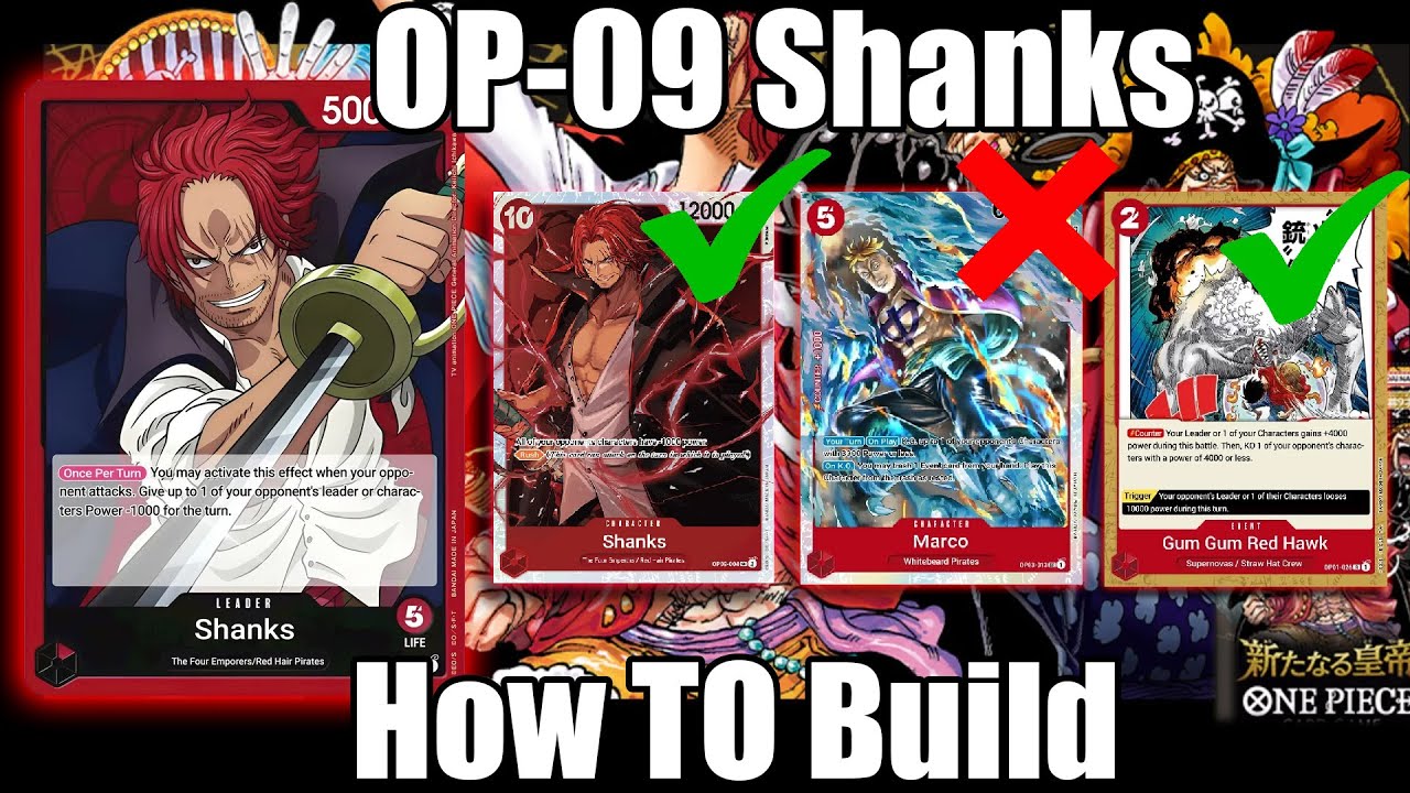 [OP09] How To Build Shanks Emperors In The New World | One Piece Card ...