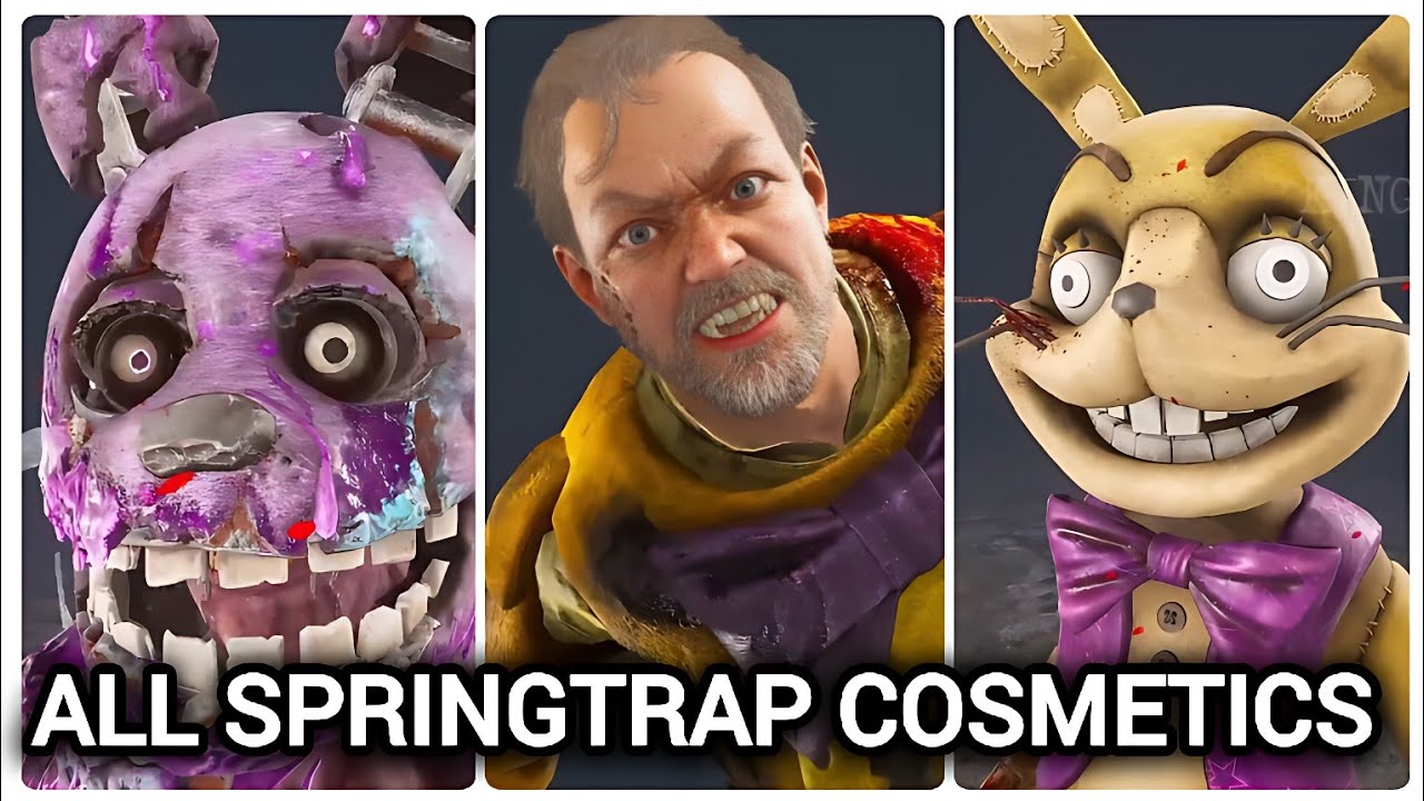ALL SPRINGTRAP COSMETICS MORIS | Dead by Daylight - YouTube