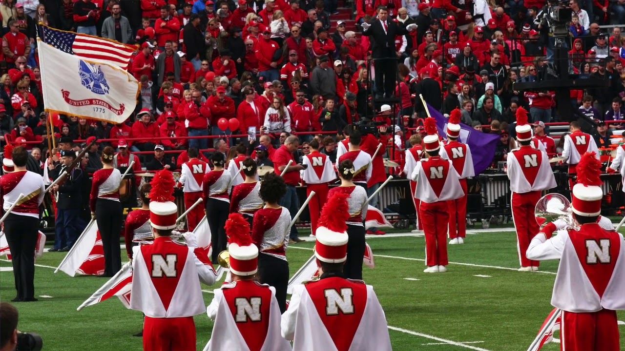 Cornhusker Marching Band - Veteran's Salute - YouTube