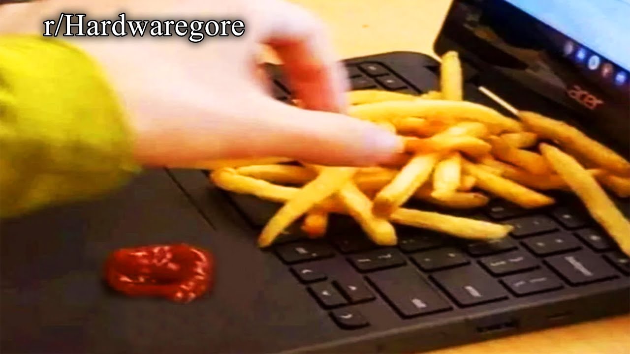 r/Hardwaregore | it fries my laptop - YouTube
