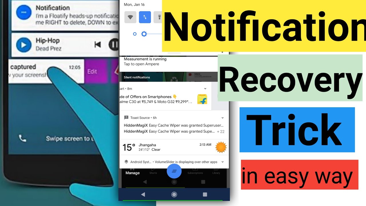 How to recover removed important Notification | How to recover deleted ...