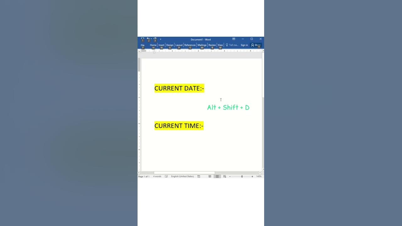 Insert Current Date And Time In Ms Word msword shortcutkeys insert-current-date-and-time-in-ms-word-msword-shortcutkeys