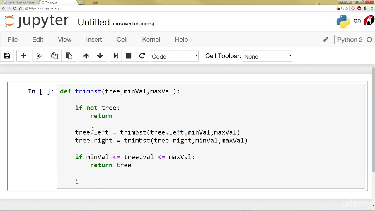 121 Trim A Binary Search Tree Interview Problem Solution Youtube