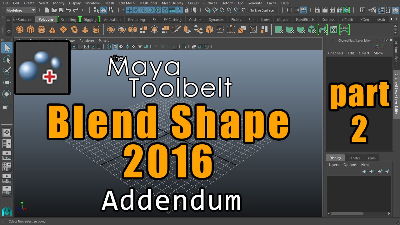 The Maya Toolbelt - Blend Shape Addendum - Part 2 - YouTube