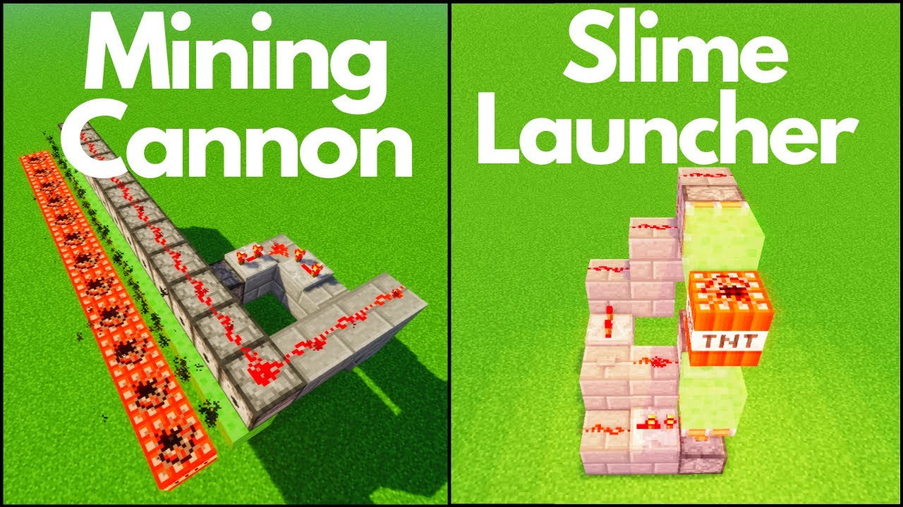 Minecraft: 5 Redstone TNT Cannon Designs (Tutorial) #2 - YouTube