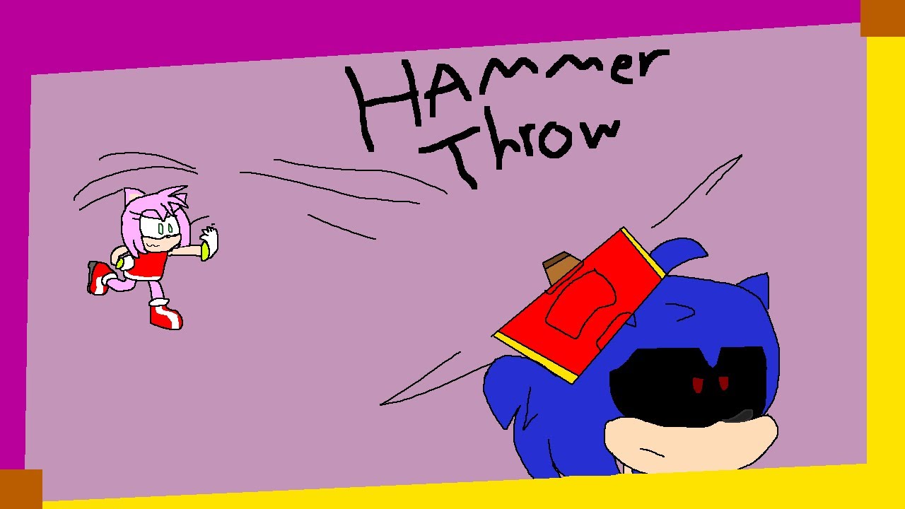Sonic.exe The Disaster 1.2 . Amy Hammer Throw Montage - YouTube