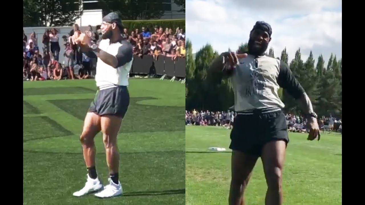 LeBron James with Some Crazy DANCE moves - YouTube