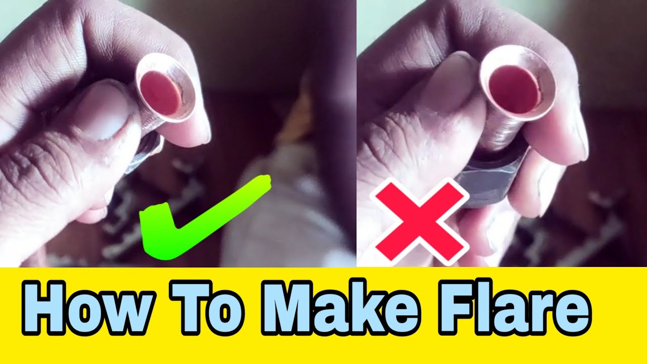 How to make air conditioner copper pipe flare | How to make flare in ...