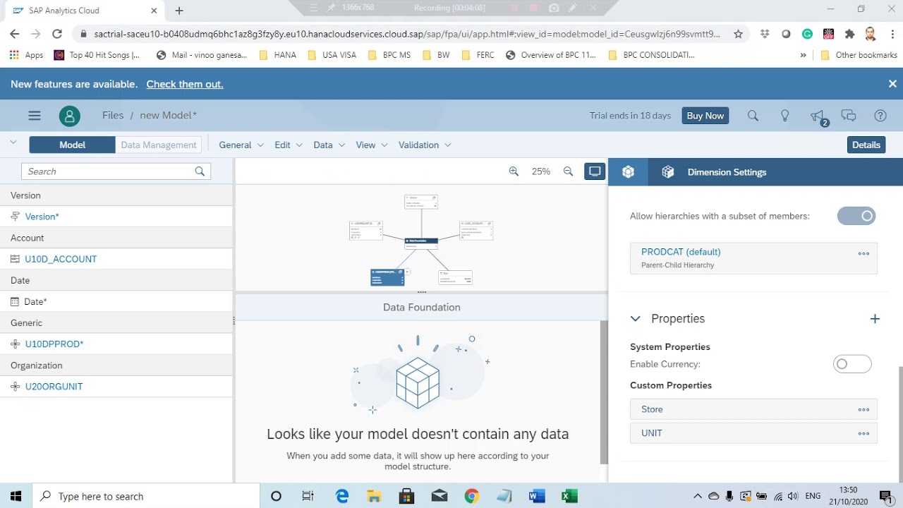 SAP SAC 3 SAC MODEL Creation - YouTube