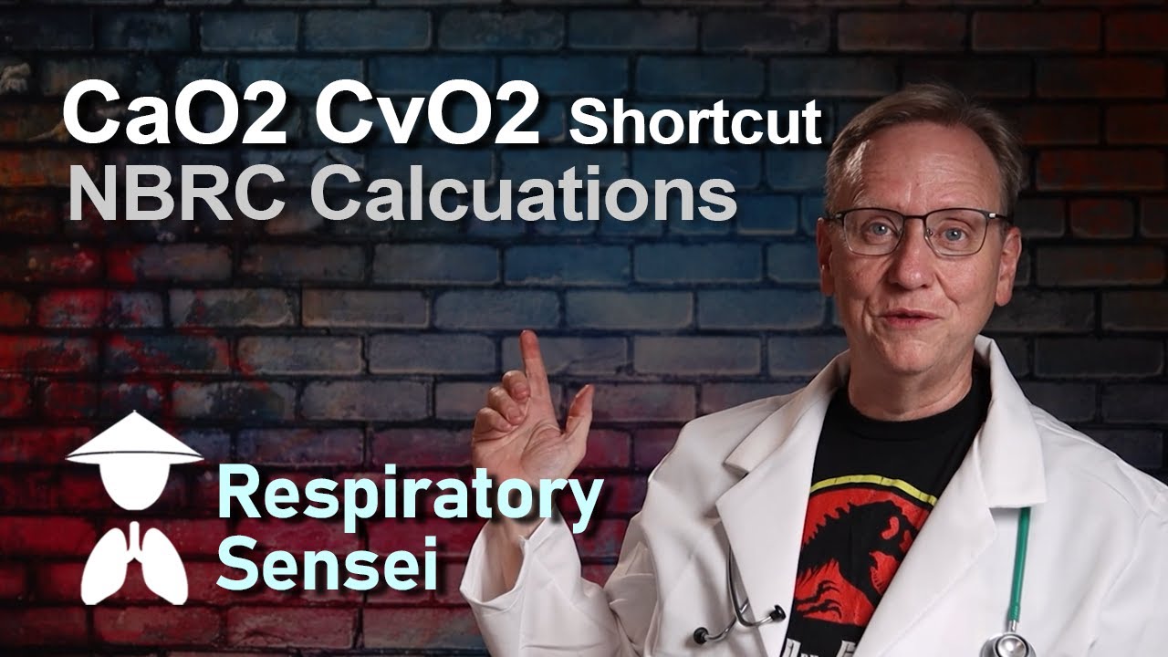 Respiratory Therapy CvO2 CaO2 NBRC Calculation - YouTube