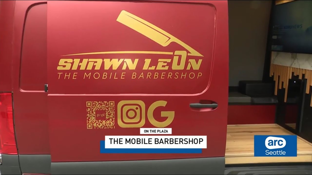 Vanlife: The mobile barbershop in the back of a Sprinter van - YouTube