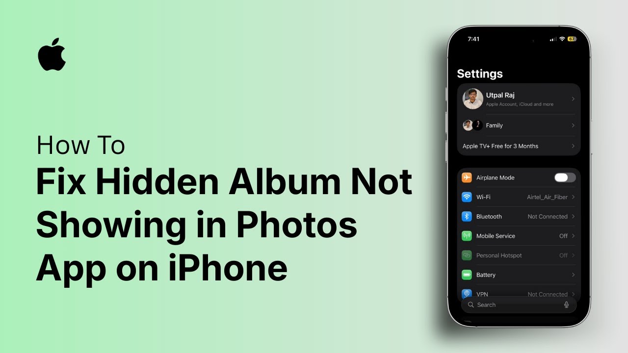 How to Fix Hidden Album Not Showing in Photos App on iPhone - YouTube