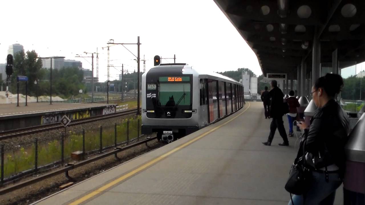 Metrou Amsterdam: linia M50. Rama metrou seria M5 Alstom nr. 113 - YouTube