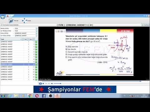 Fem Set Fizik Soru Çözümleri Çıkmış Sorular - 15 - Düzgün Çembersel Hareket