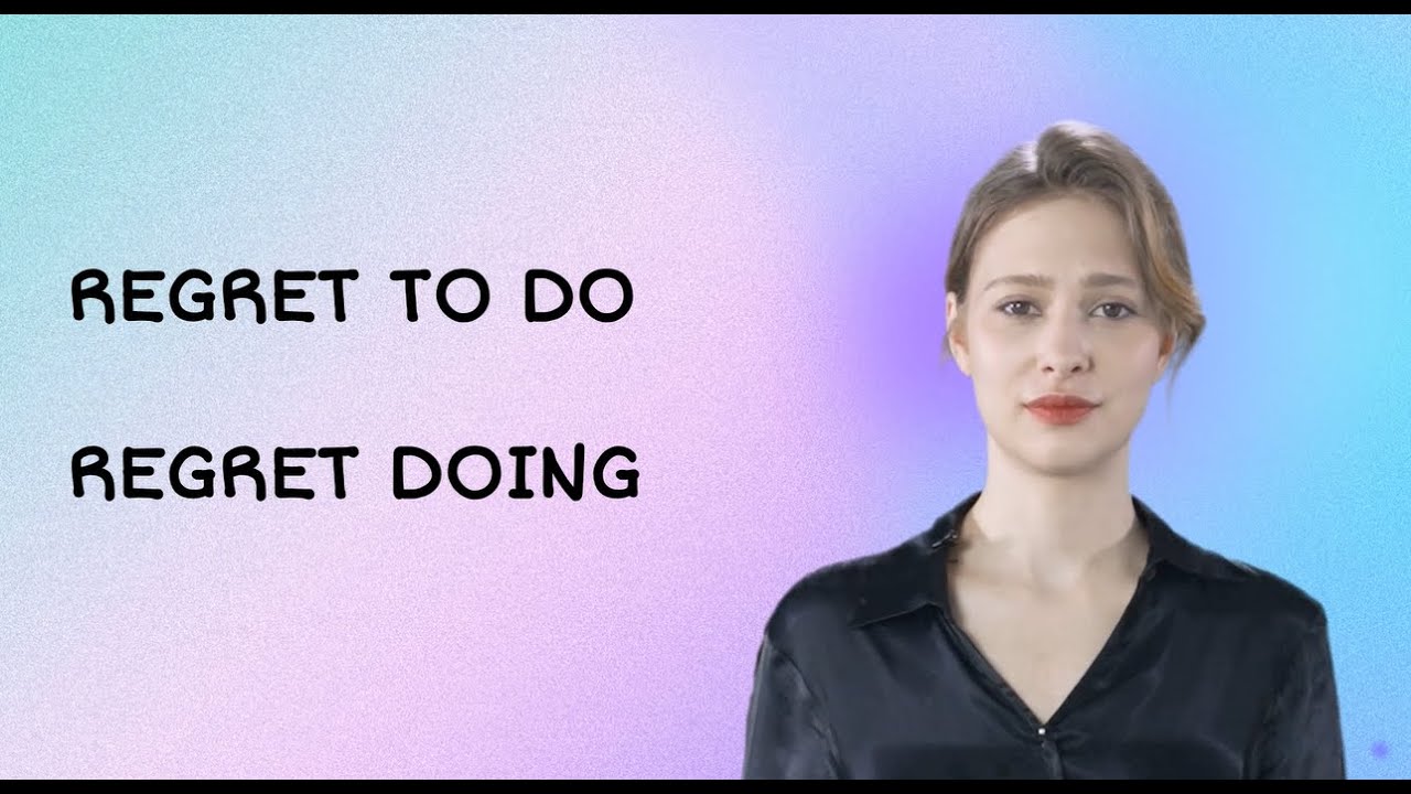 Regret to do & Regret doing - YouTube