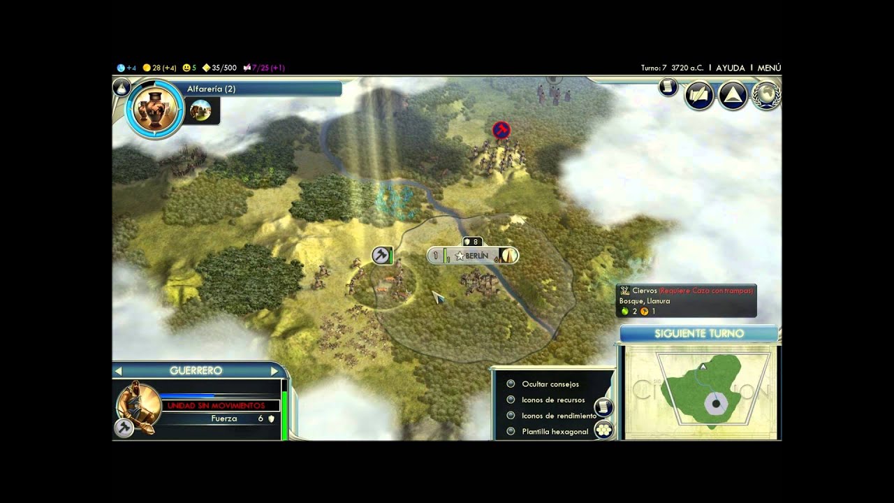 Civilization V - Gameplay Español - Primeros Pasos - YouTube