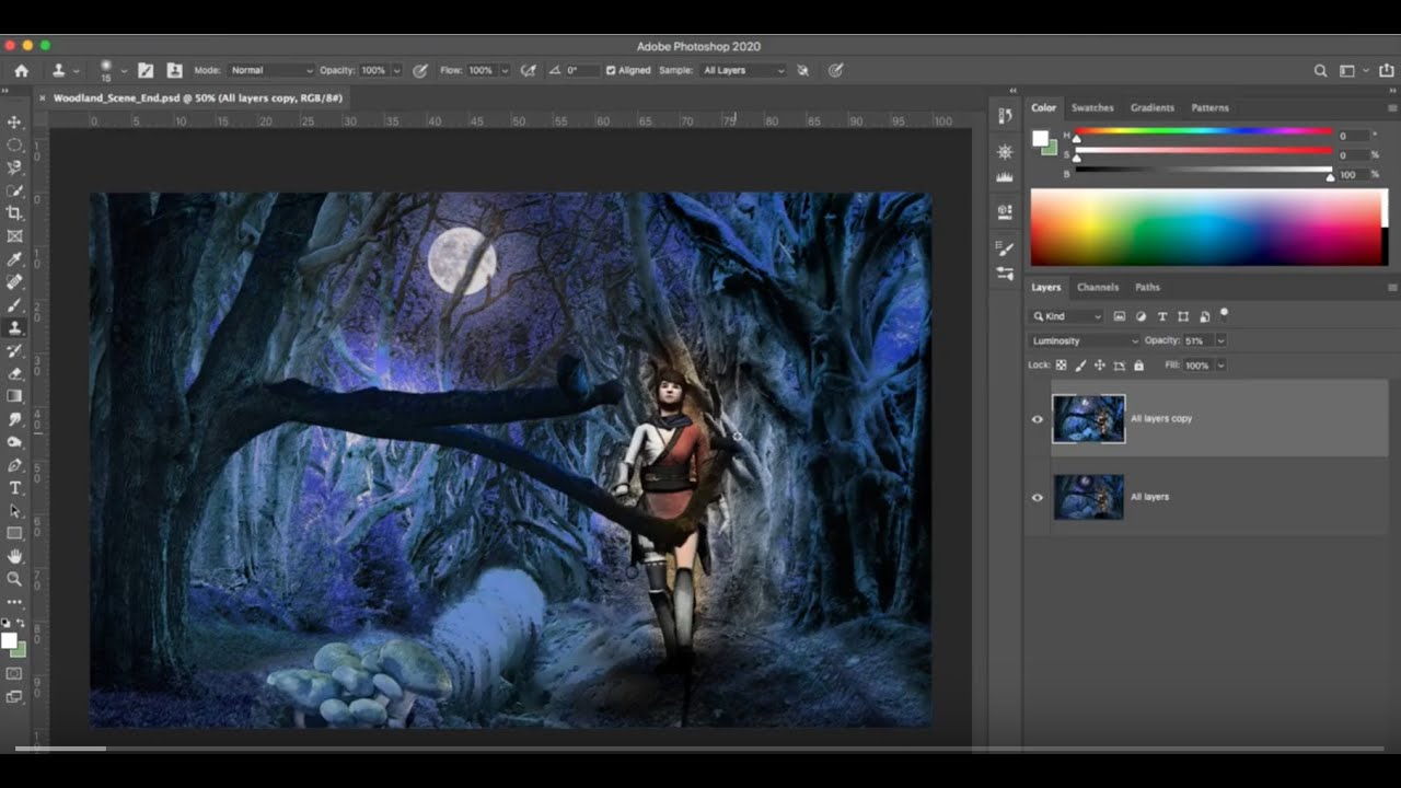 Photoshop | Concept Art | Working with Layers and Selections - YouTube