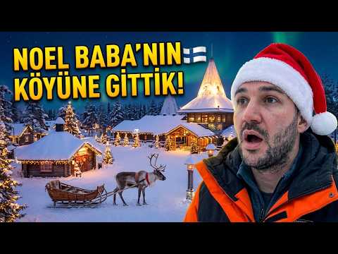Finlandiya Noel Baba Köyü 🎅 Kuzey Kutbu Çizgisi, Postane ve Geyik Eti | Rovaniemi Laponya