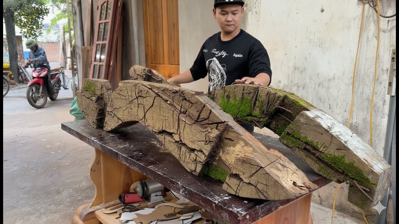 Watch This! Talenter Woodworker Turns a Twisted Chunk of Wood Into a ...