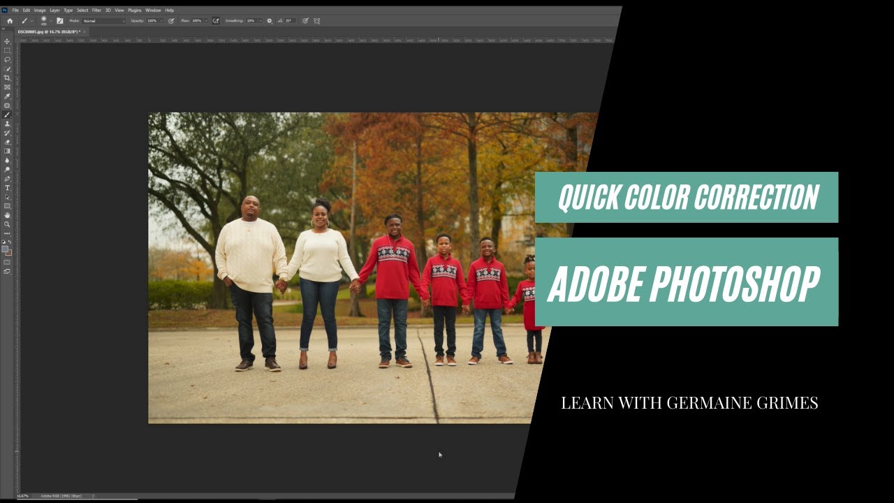 How To Auto Correct Colors In Adobe Photoshop - YouTube